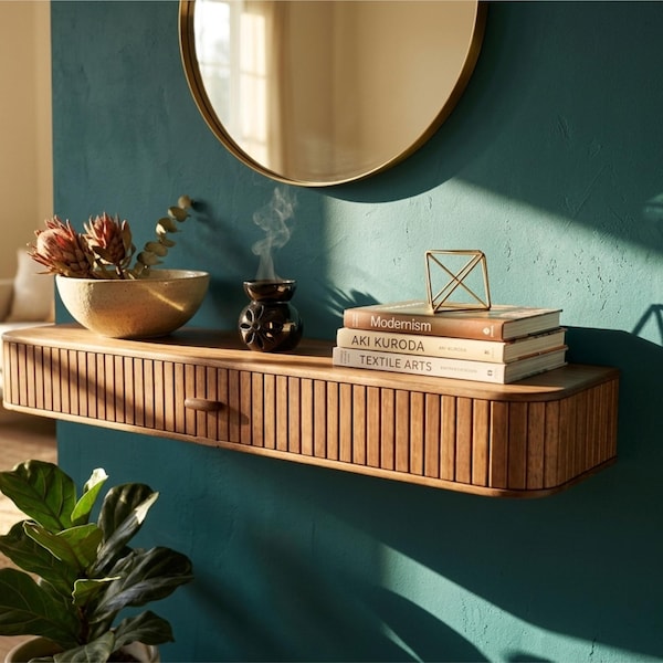 Walnut Solid Tv Stand - Etsy UK