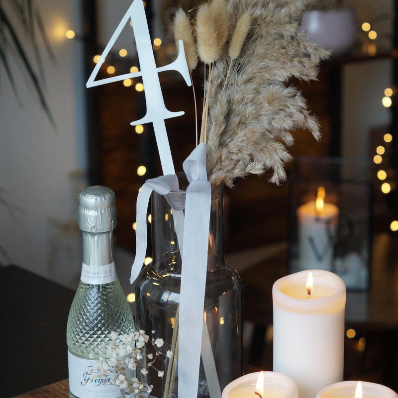 Tall Acrylic Table Numbers - Etsy