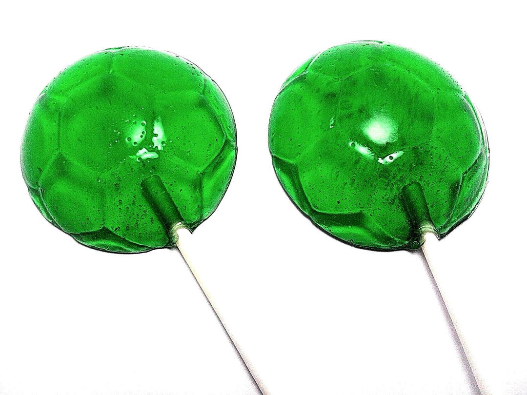 12 LARGE SOCCER BALL Lollipops - Sport Lollipop Favors - Etsy