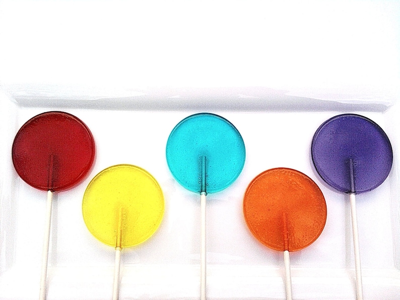 12 FUN POP 2.5 LOLLIPOPS Any Color or Flavor | Etsy
