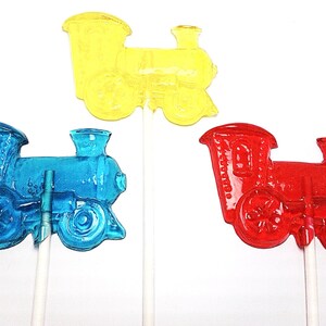 12 TRAIN LOLLIPOPS - Train Party, Choo Choo Train Lollipops - Etsy