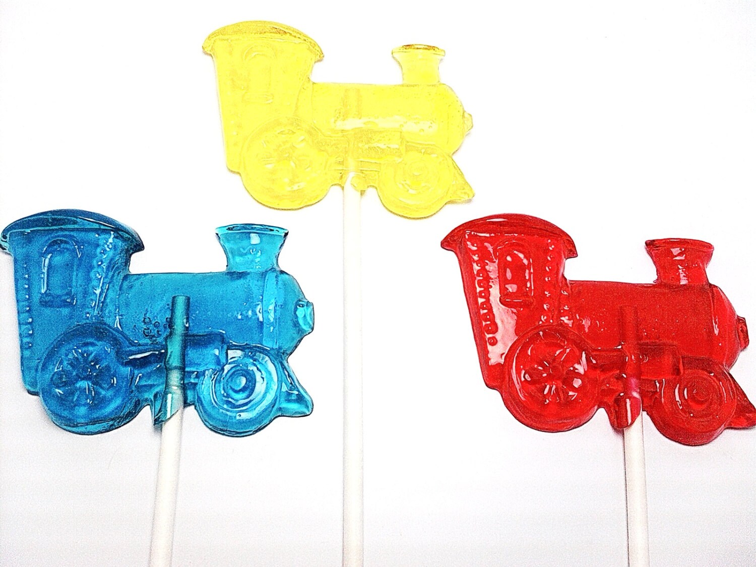 12 TRAIN LOLLIPOPS Train Party Choo Choo Train Lollipops - Etsy