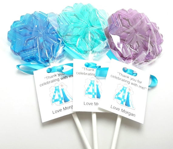 12 LARGE SNOWFLAKE LOLLIPOPS on 6 Stick With | Etsy