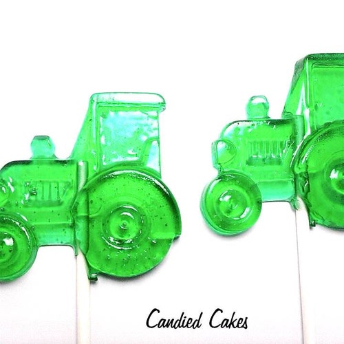 12 Tractor Party Lollipops - Etsy