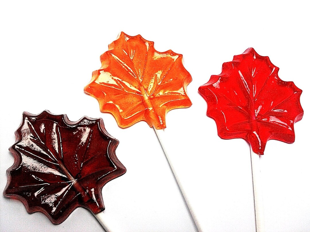 12 MAPLE LEAF LOLLIPOPS - Fall Party Favors - Etsy