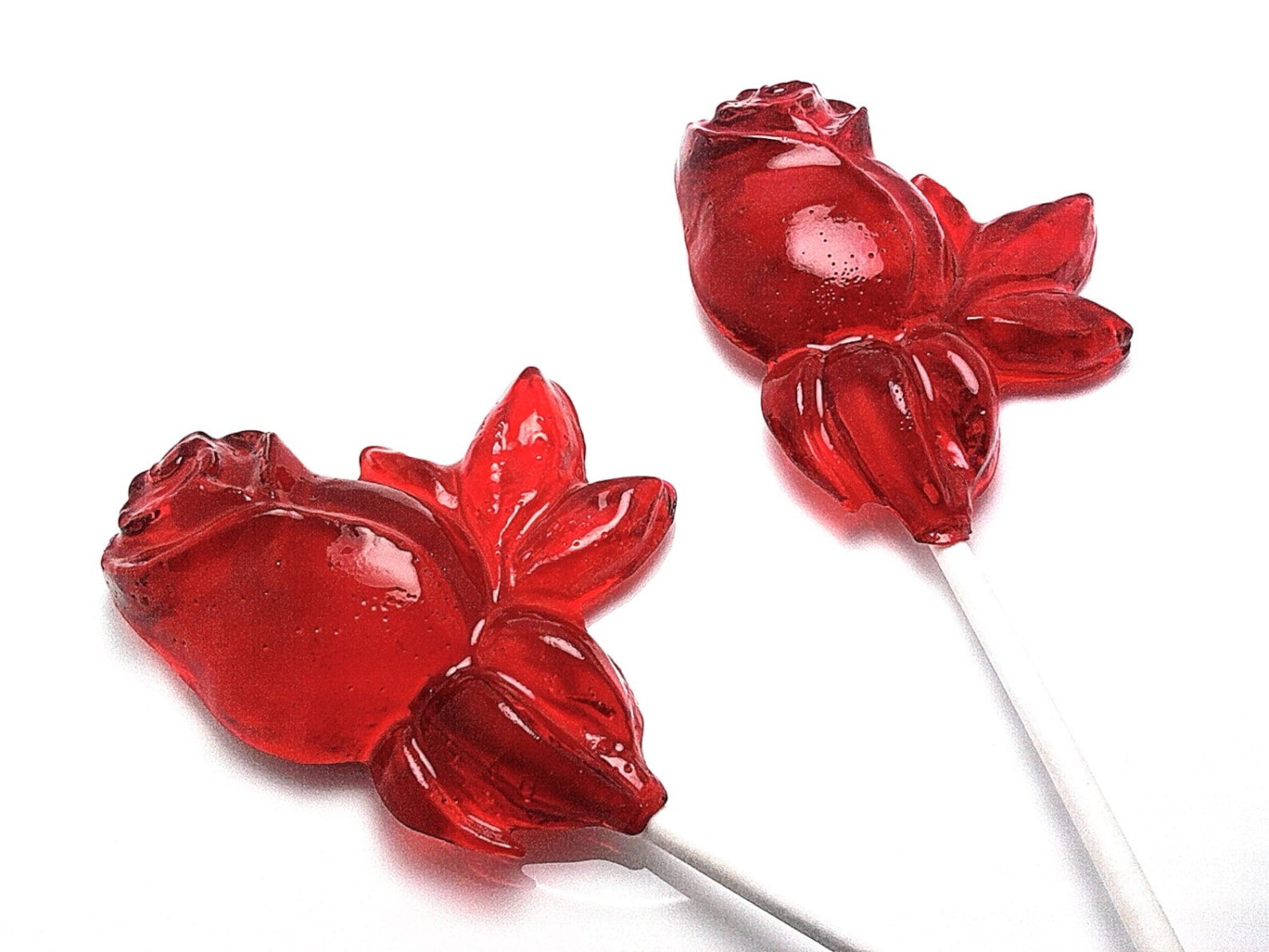 12 Large LONG STEM ROSE Lollipops Valentines Day Lollipops | Etsy