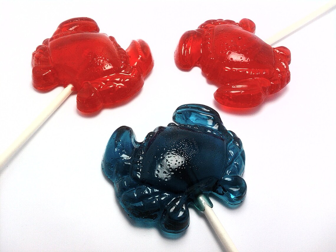 10 LARGE CRAB LOLLIPOPS Beach Wedding Favors Party Favors - Etsy