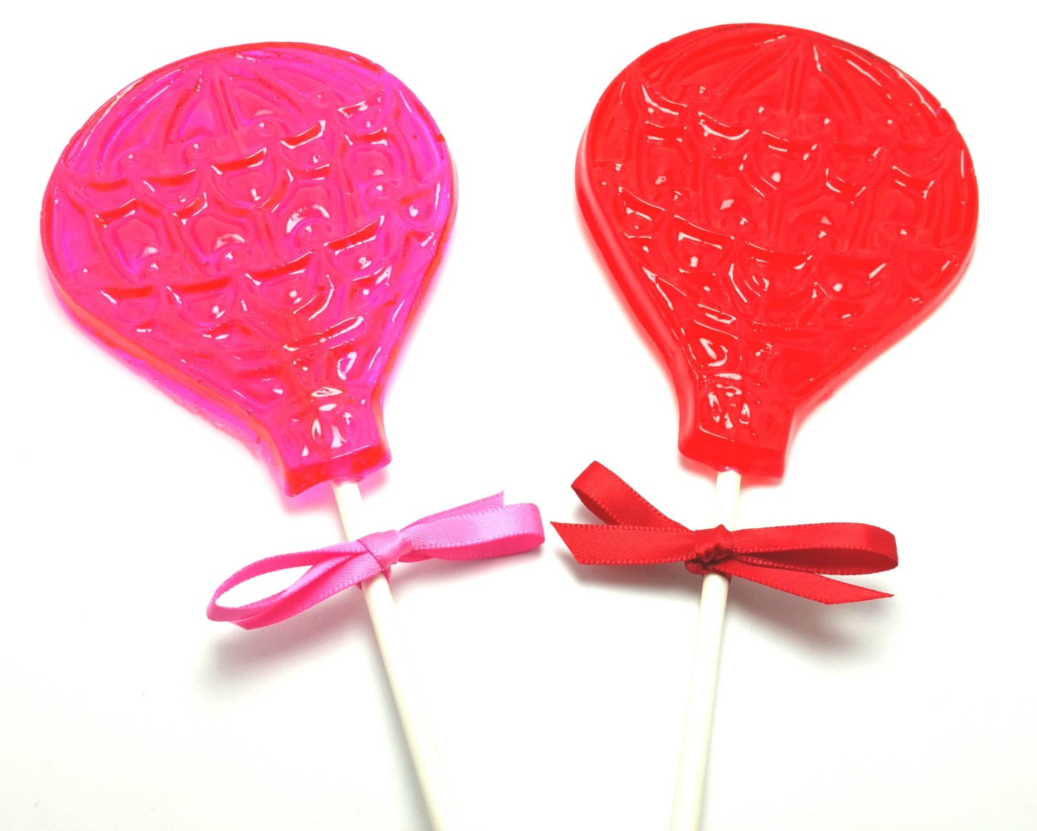 10 Large HOT AIR BALLOON Lollipops with Matching Satin Ribbon | Etsy