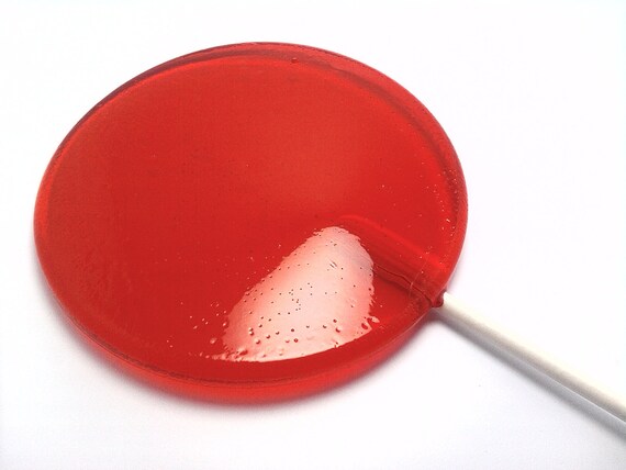 8 EXTRA LARGE ROUND Lollipops 3 3/4 Inches - Birthday Party Favors by ...