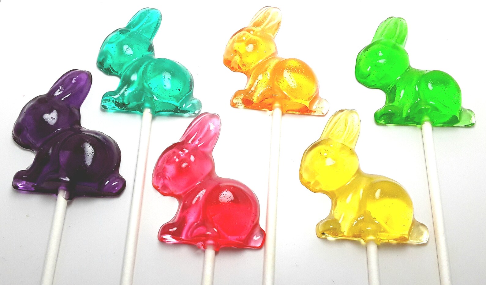 12 EASTER RABBIT LOLLIPOPS - Easter Lollipops, Bunny Lollipops - Etsy