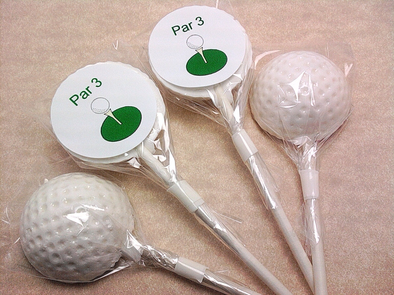 10 Golf Ball Lollipops – Hard Candy Party Favors - Etsy