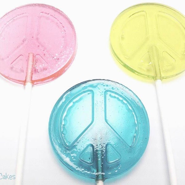 Peace Sign Lollipop - Etsy