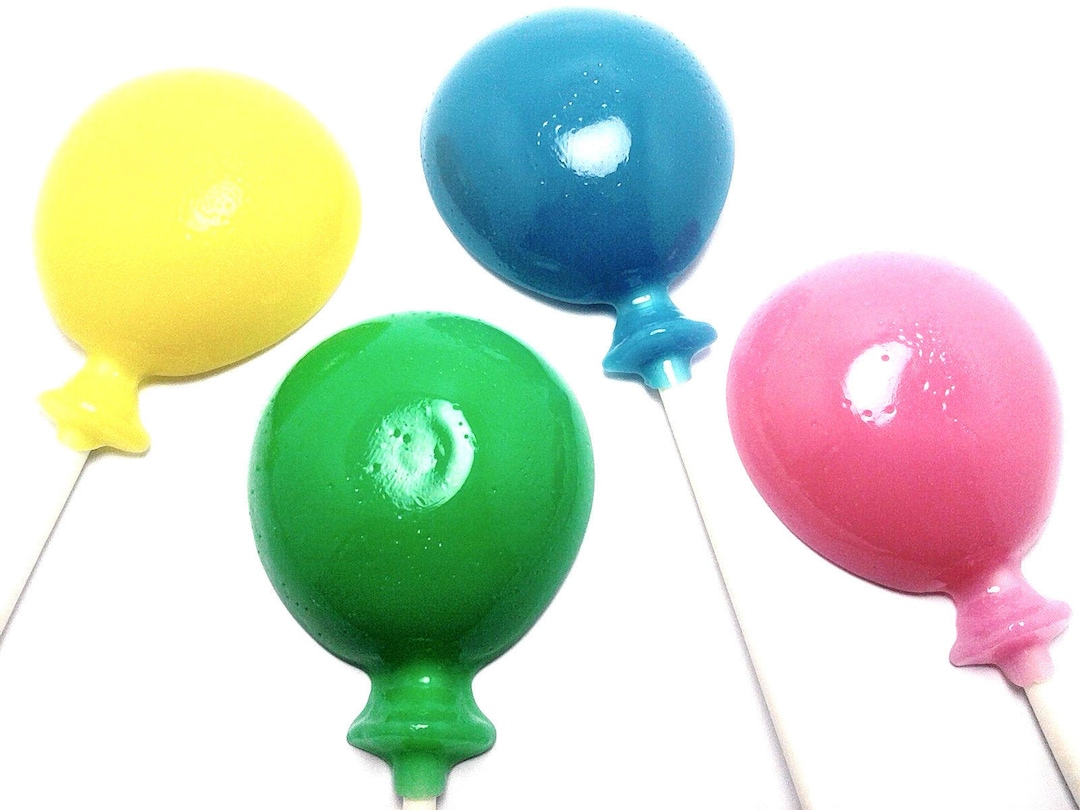 12 LARGE OPAQUE BALLOON Lollipops - Baby Shower Party, up and Away ...