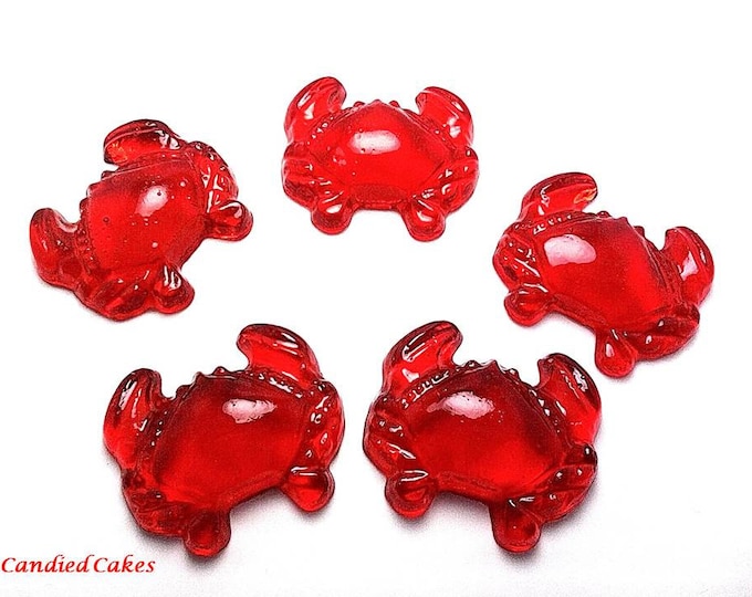 20 MINI CRAB CANDIES Beach Party Cupcake Toppers Nautical - Etsy