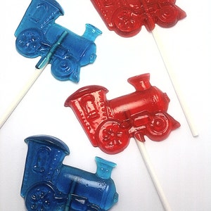 12 TRAIN LOLLIPOPS - Train Party, Choo Choo Train Lollipops - Etsy