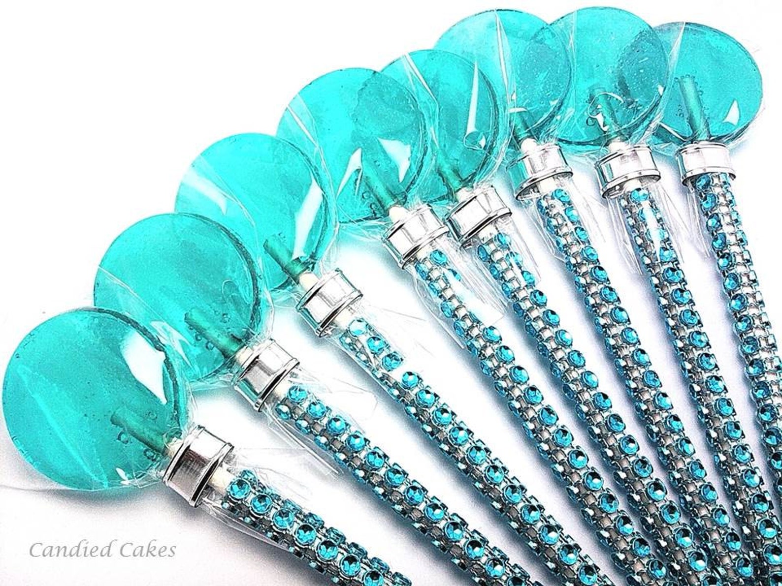 12 TURQUOISE HARD CANDY Lollies Matching Faux Rhinestone - Etsy