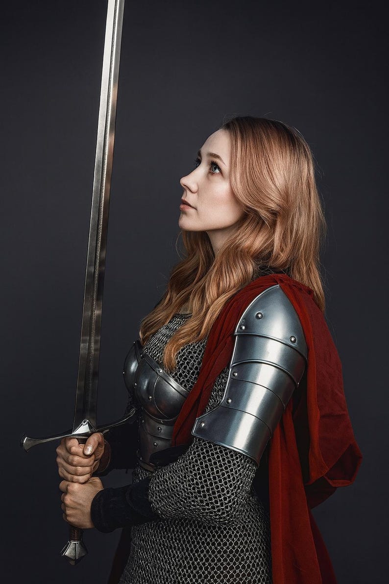 Medieval Female Knight Armor | Fantasy Cosplay Suit | Stainless Steel ...