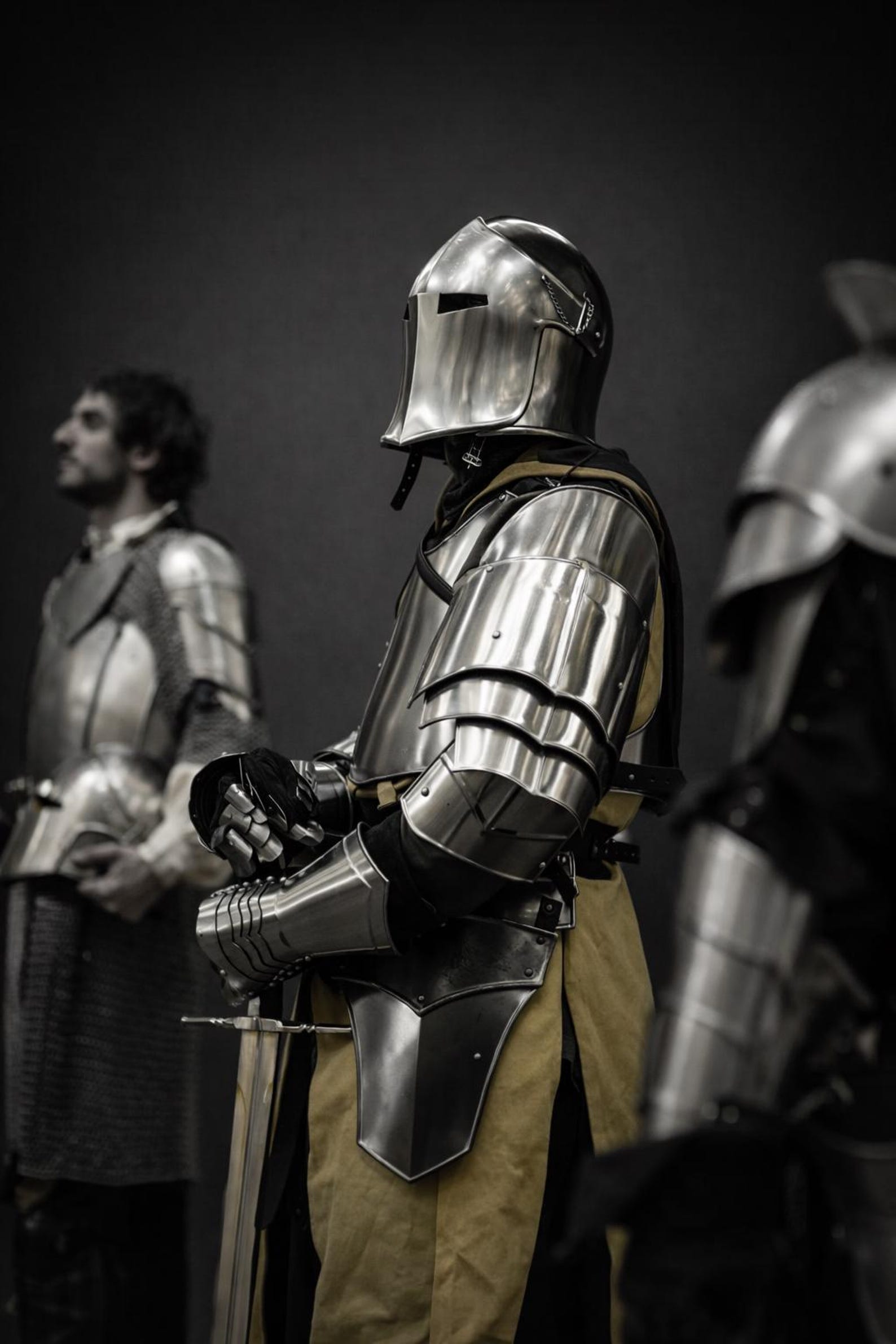 Medieval Barbuta Knight Full Armor Suit | Crusader Steel Barbuta Helmet ...