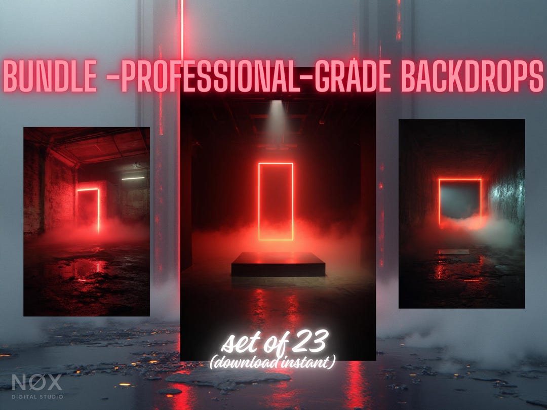 Professional Photography Backdrops Bundle - 23 High-resolution Digital ...