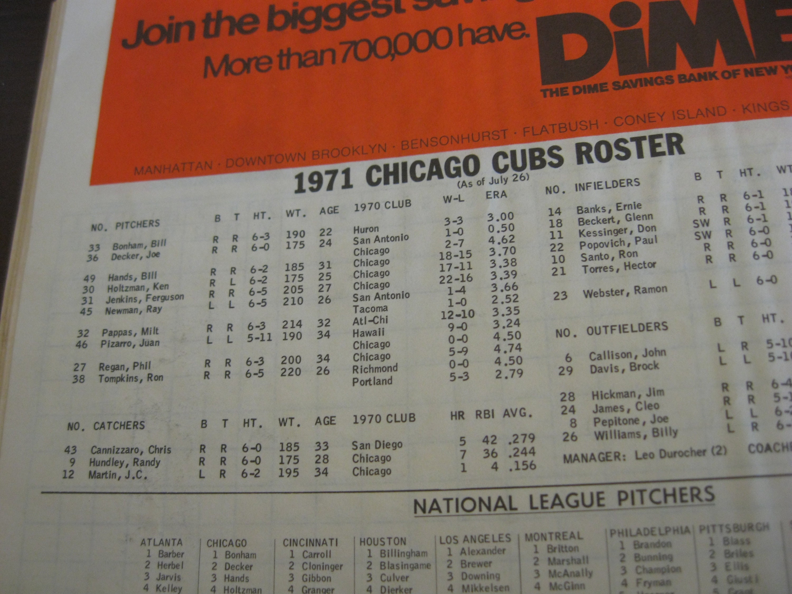 Mets Official Program and Scorecard 1971 - Etsy