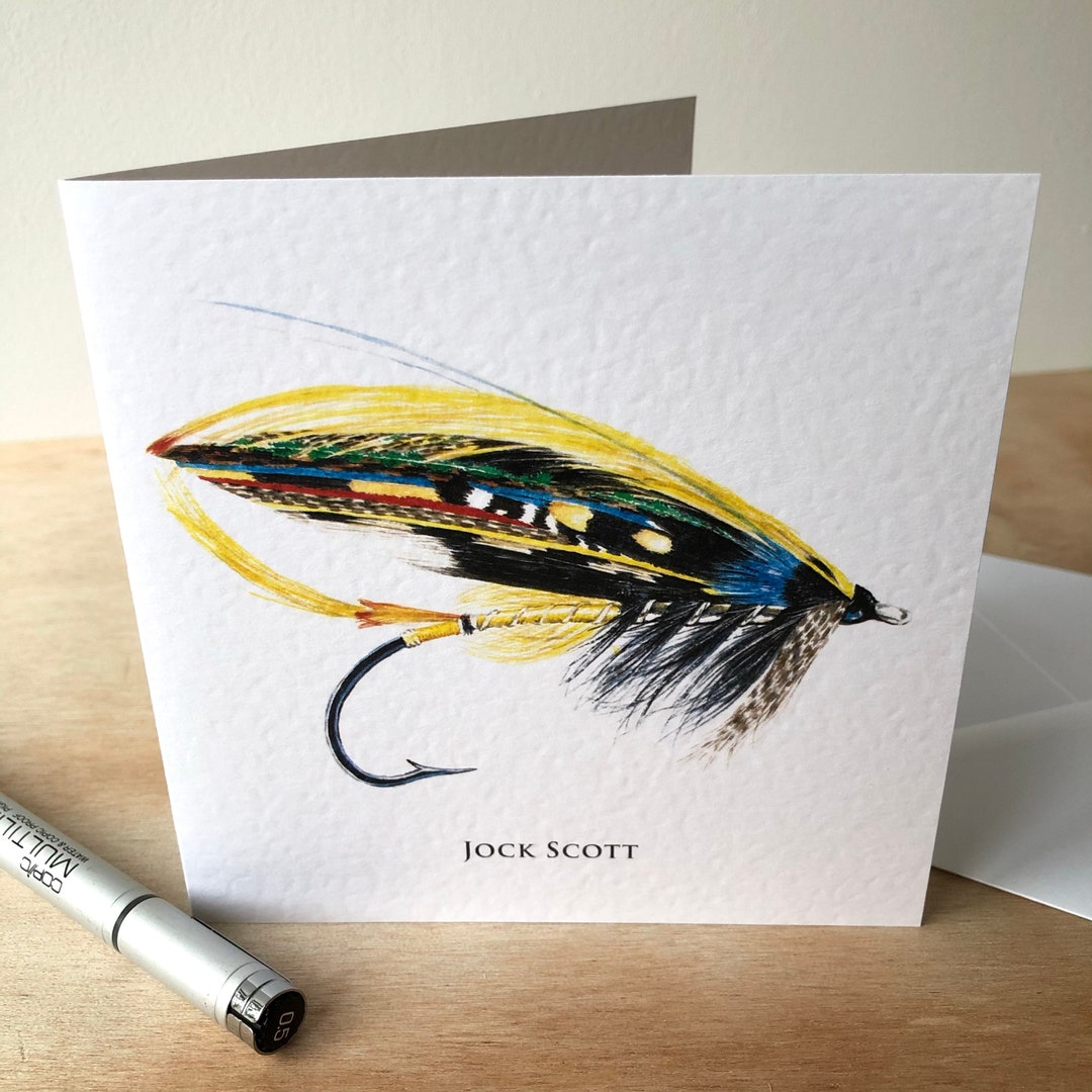 JOCK SCOTT Fly Fishing Fine Art Greeting Card - Etsy