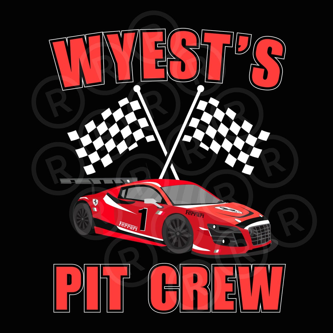 Customizable Pit Crew Birthday Canva Editable Design, File for Download ...