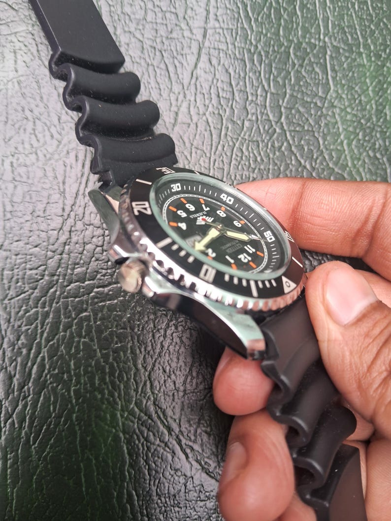 Vintage Citizen Automatic Diver Watch for Men | Japan Made | 21 Jewels ...