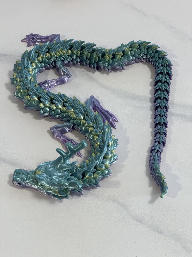 Articulated 3D Printed Dragon With Egg | Poseable Fantasy Figurine ...