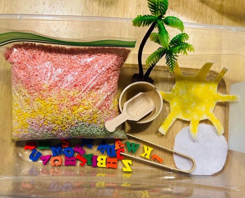 Chicka Chicka Boom Boom Sensory Bin Eco-friendly • Speech & Language ...