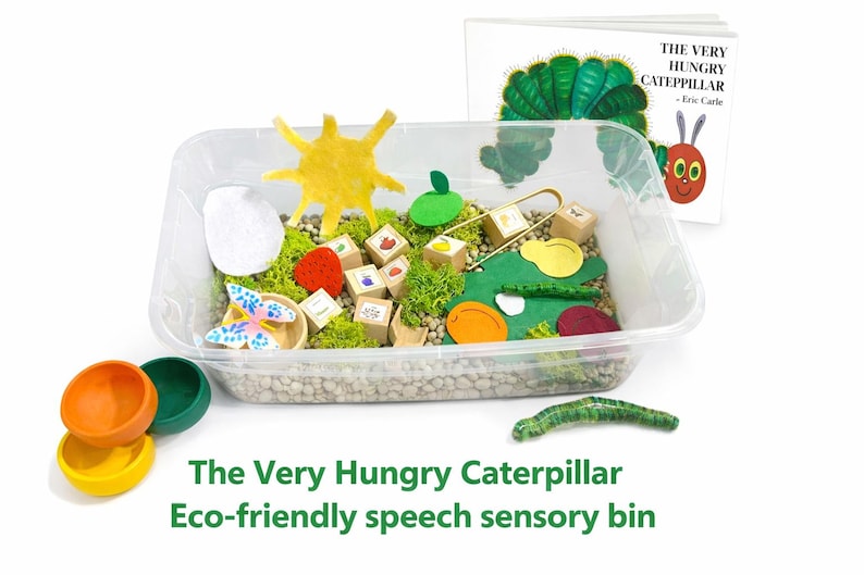 The Very Hungry Caterpillar Sensory Bin: Eco-friendly Storytelling Kit ...