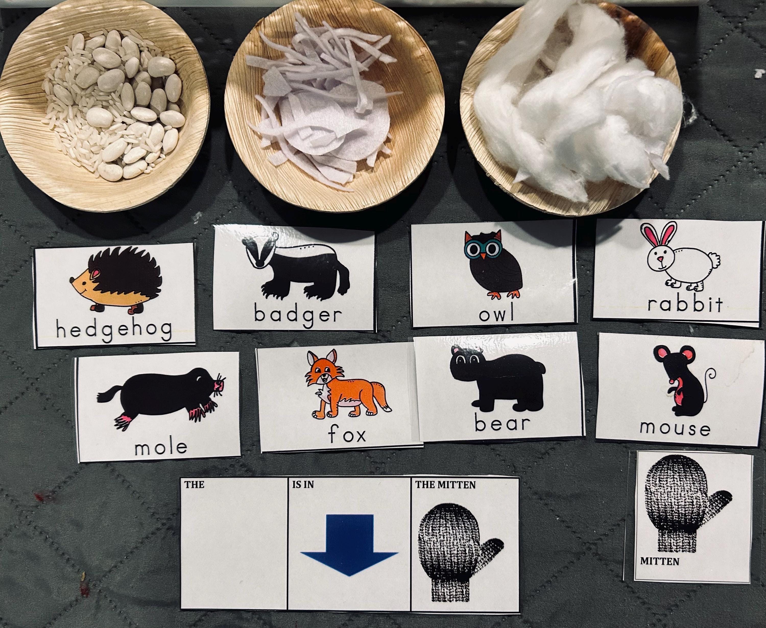 The Mitten Sensory Bin | Speech & Language Activity - Etsy UK