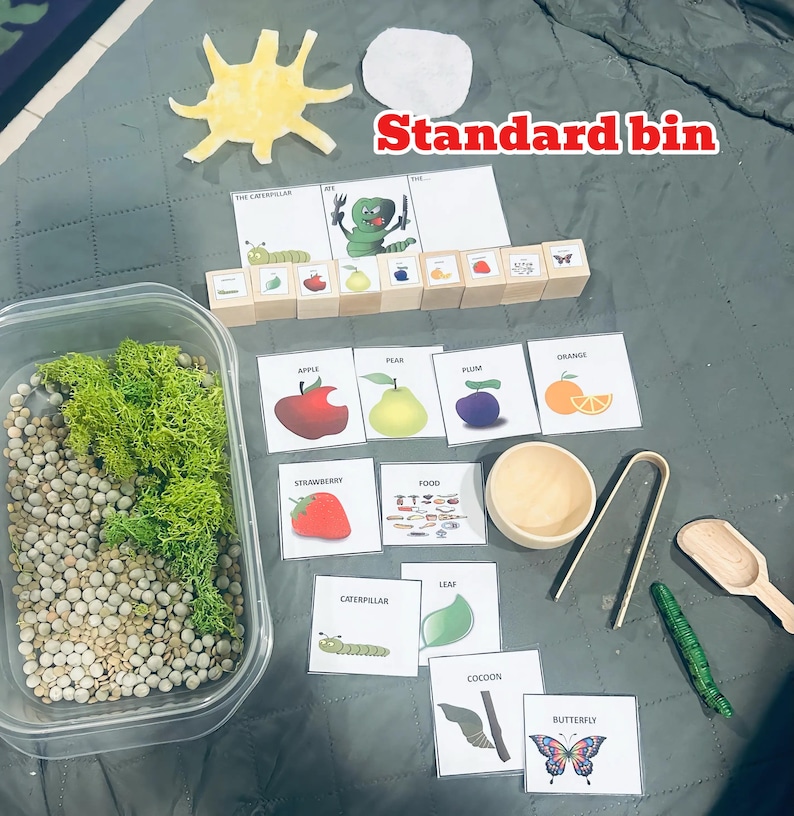The Very Hungry Caterpillar Sensory Bin: Eco-friendly Storytelling Kit ...