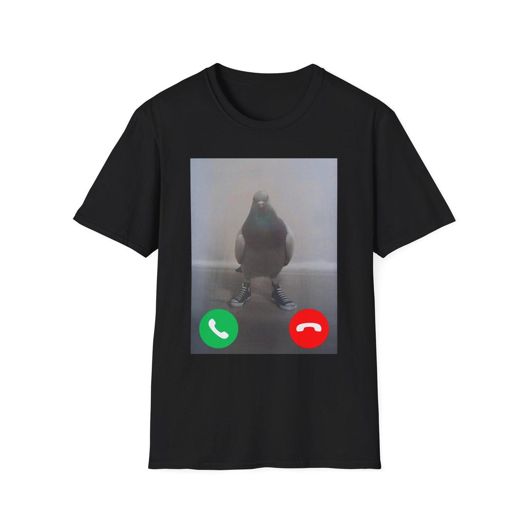 Standing Pigeon With Call Buttons T-shirt | Day #15 Winner - Etsy
