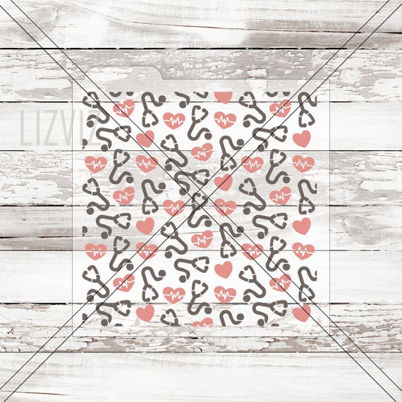 Style 1 Health Care Stethoscope Heart Stencil Cookie Stencil Painting ...