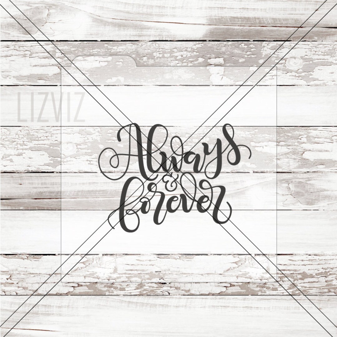 Always & Forever Cookie Stencil. - Etsy