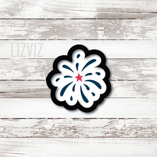 Firework Cookie Cutter. Fourth of July. - Etsy