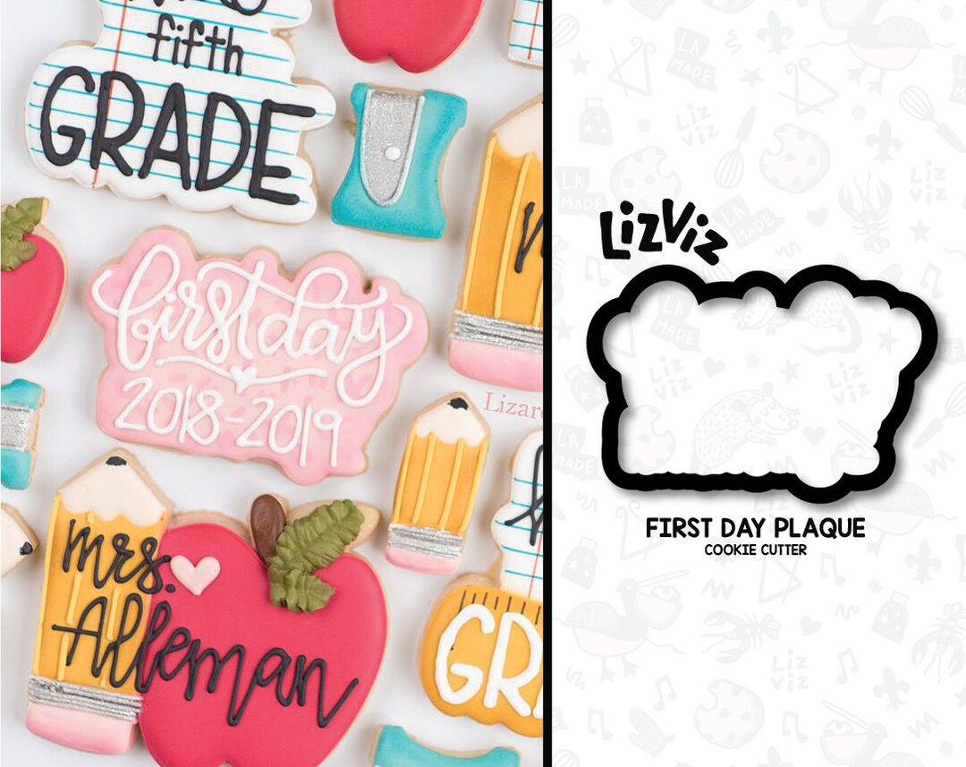 Back to School Cookie Cutter. First Day of School Cookie Cutter. Back ...