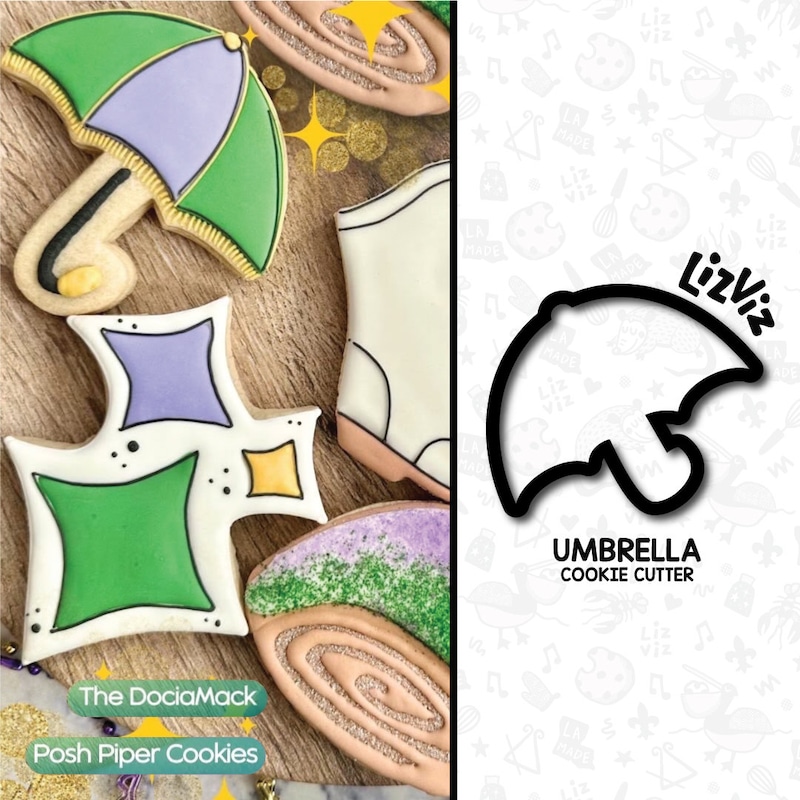 Umbrella Cookie - Etsy