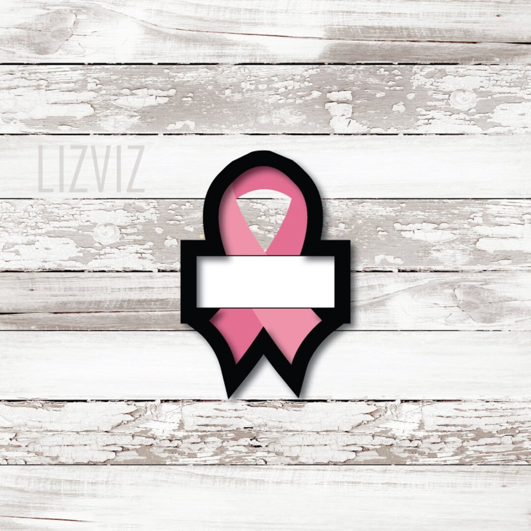 Cancer Awareness Ribbon Cookie Cutter. With Plaque. - Etsy
