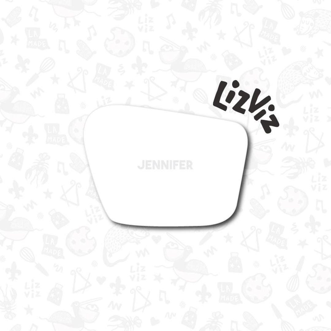 Rounded Square Cookie Cutter. Jennifer Plaque - Etsy