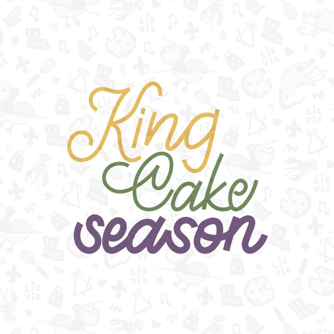 King Cake Season SVG Mardi Gras PNG for Sublimation Printing Mardi Gras ...