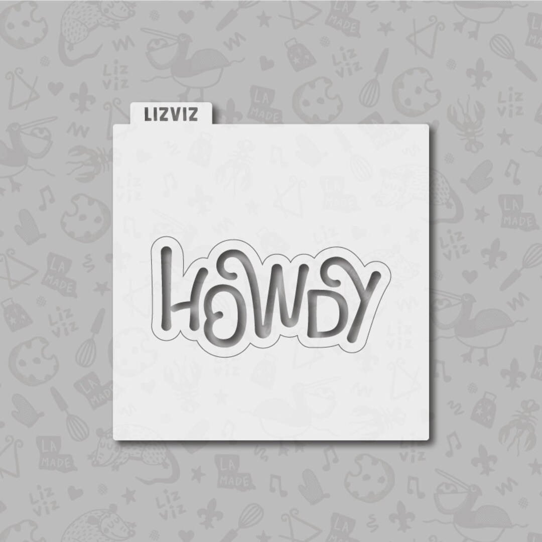 Howdy Stencil - Etsy