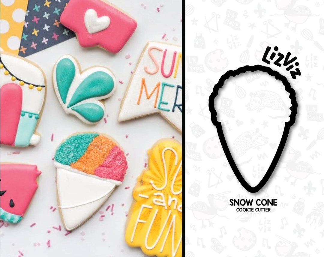 Snow Cone Cookie Cutter. Summer Cookie Cutter. - Etsy