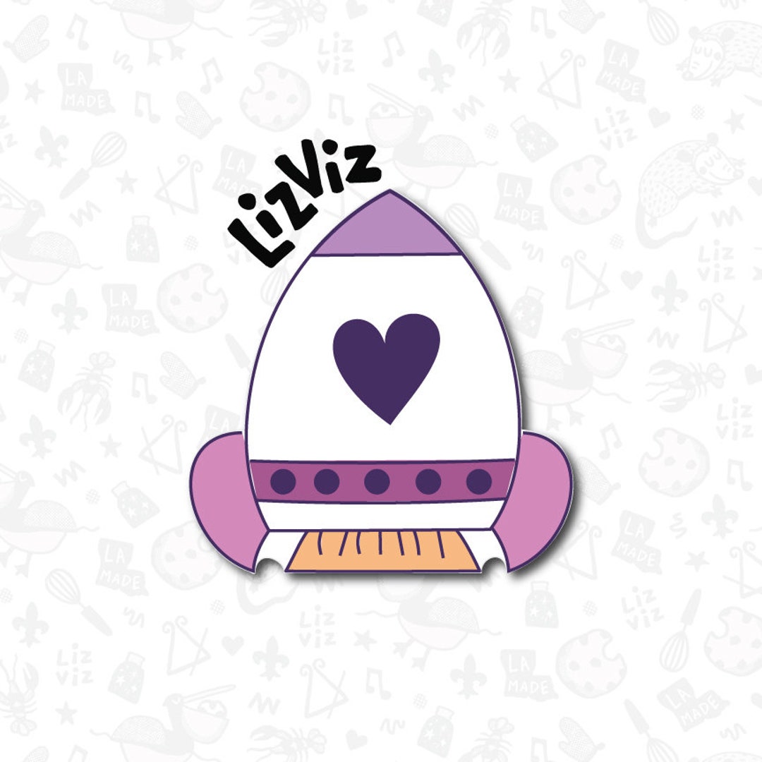 Chunky Spaceship Cookie Cutter: Space Theme Baking - Etsy