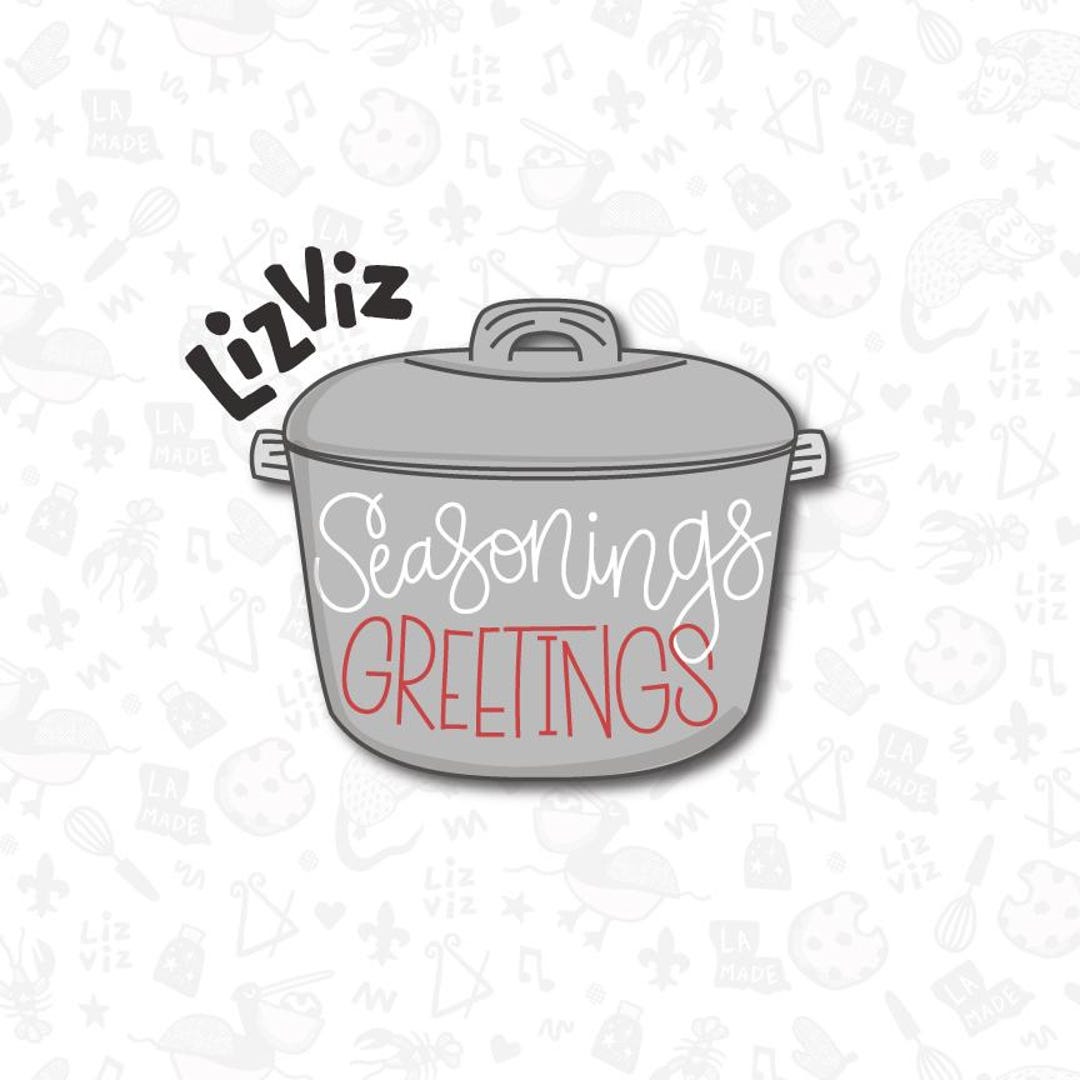 Cookie Cutter Cajun Christmas Gumbo Pot STL Instant Download - Etsy