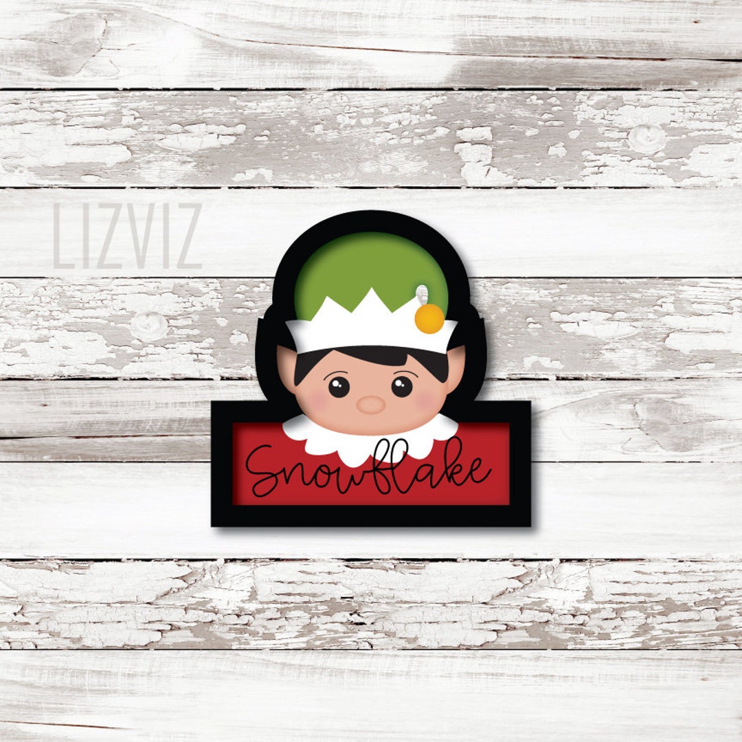 Elf Plaque Cookie Cutter: Christmas Baking - Etsy