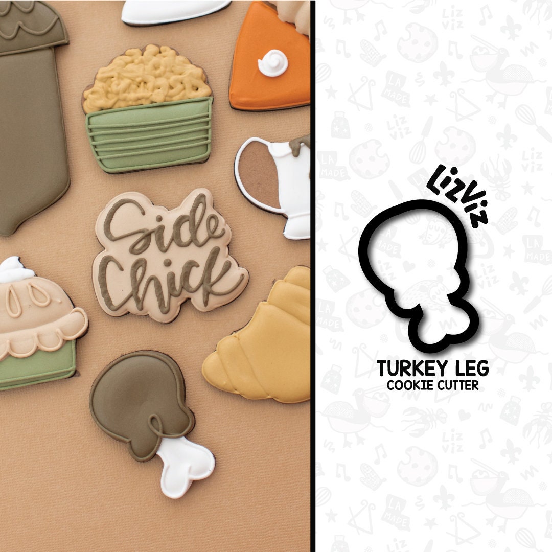 Turkey Leg Cookie Cutter. Thanksgiving Cookie Cutter. 2022 Design. - Etsy