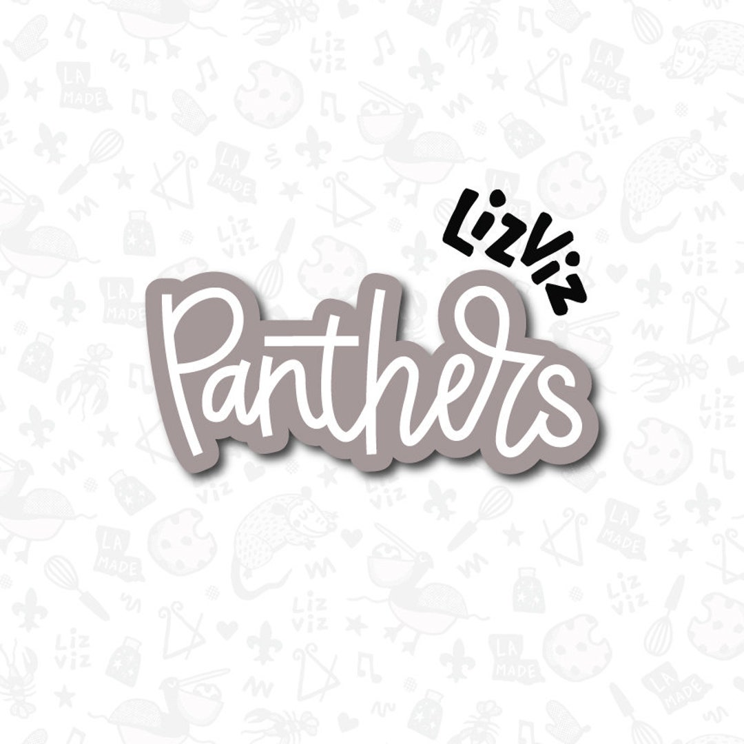 Mascot Word Plaque Cookie Cutter Panthers - Etsy