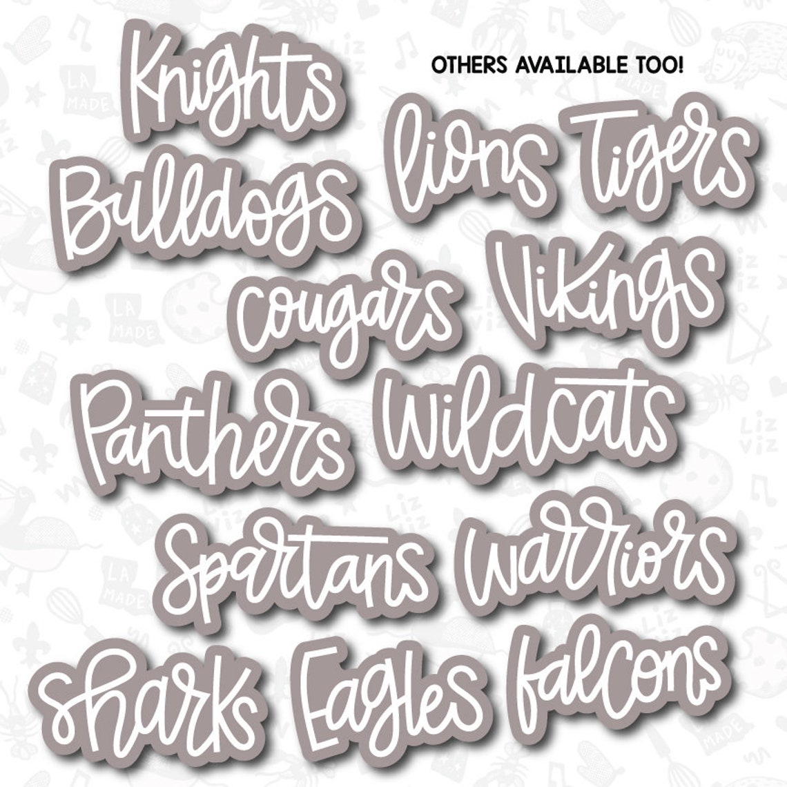 Mascot Word Plaque Cookie Cutter Panthers - Etsy