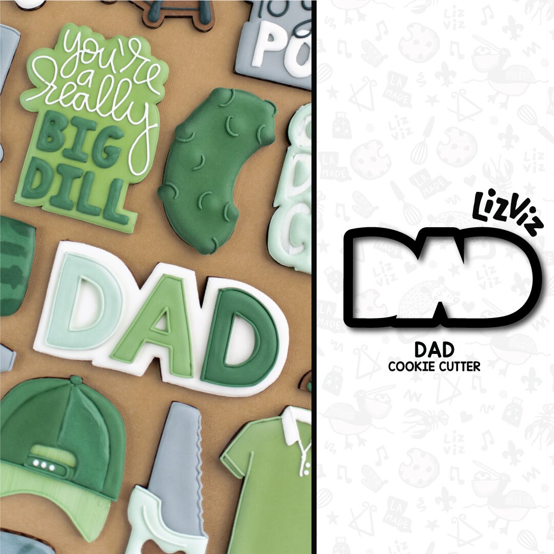 Dad Cookie Cutter Fathers Day - Etsy